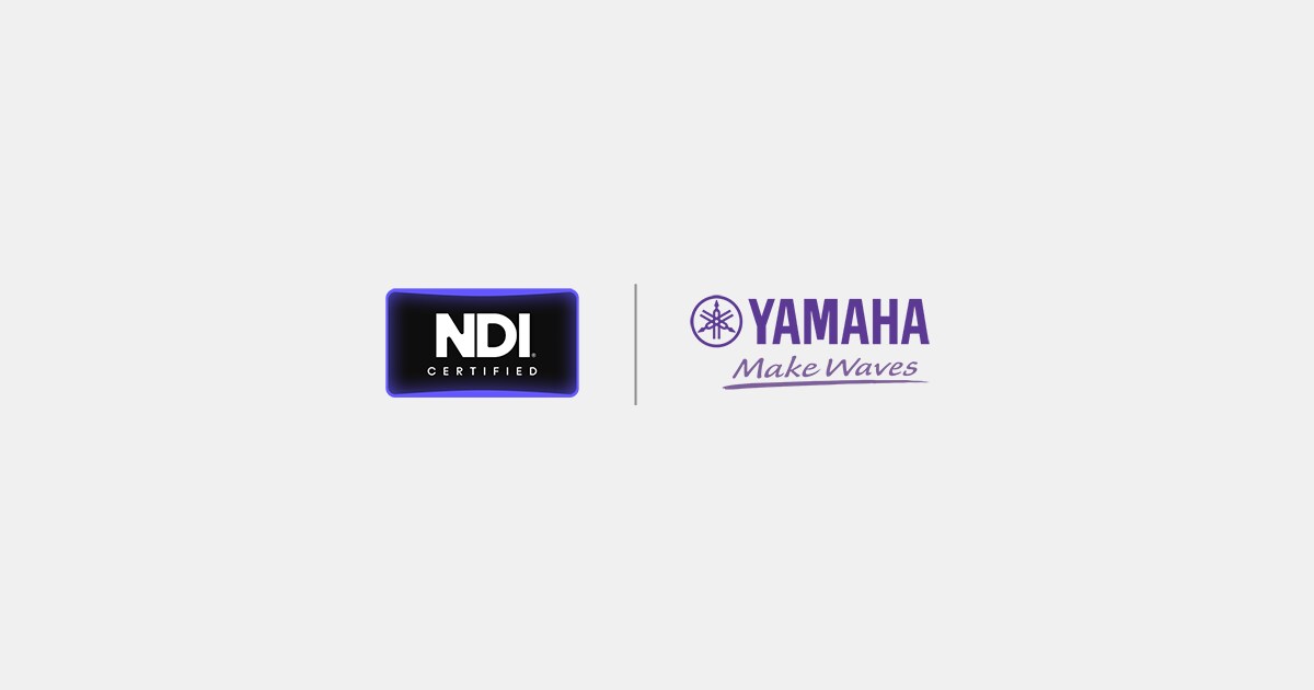 Yamaha: One of the First Companies Certified as an NDI IP Video and ...